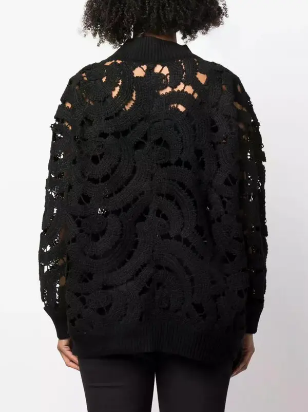 Fabiana Filippi Open Knit Mock Neck Jumper