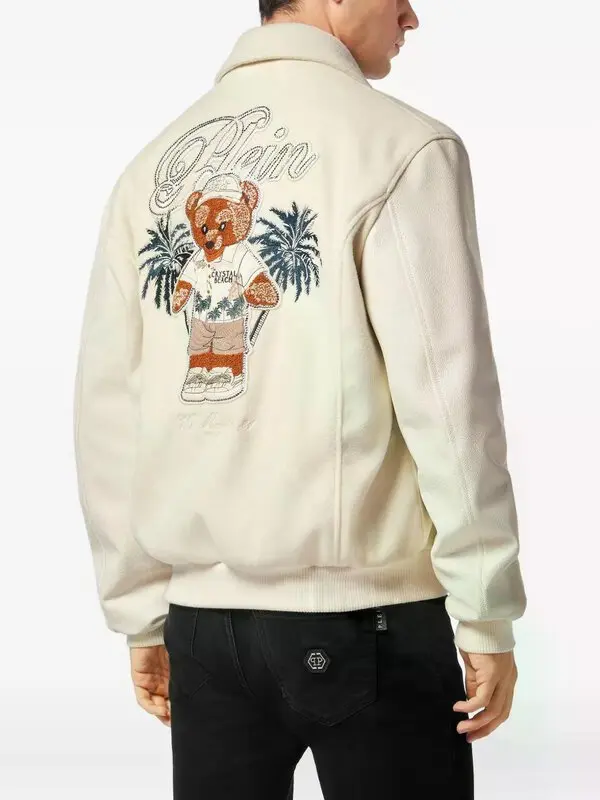 Philipp Plein Bear-embroidered Jacket