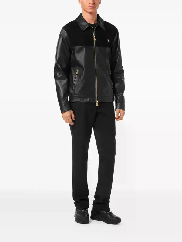 BILLIONAIRE Leather Bomber Jacket