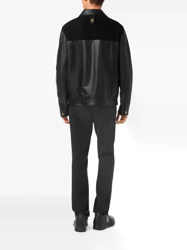BILLIONAIRE Leather Bomber Jacket