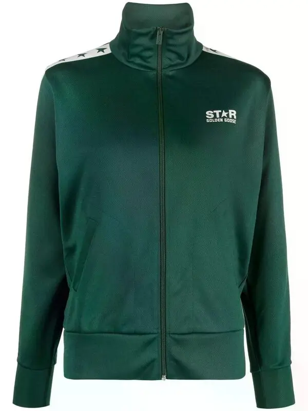GOLDEN GOOSE Star Log-print Sports Jacket - Green
