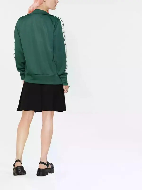 GOLDEN GOOSE Star Log-print Sports Jacket - Green