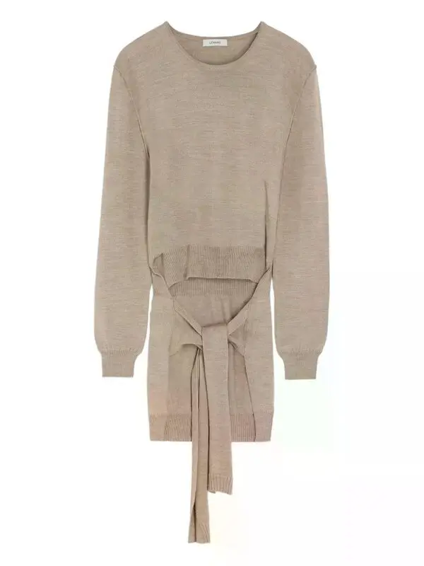 LEMAIRE Trompe L'oeil Wool Jumper - Neutrals