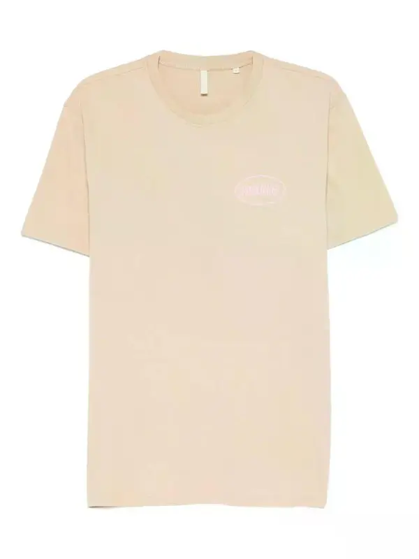 SUNFLOWER Oval-logo Cotton T-shirt