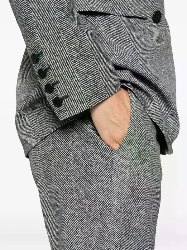 Ermanno Scervino Herringbone Pattern Trousers