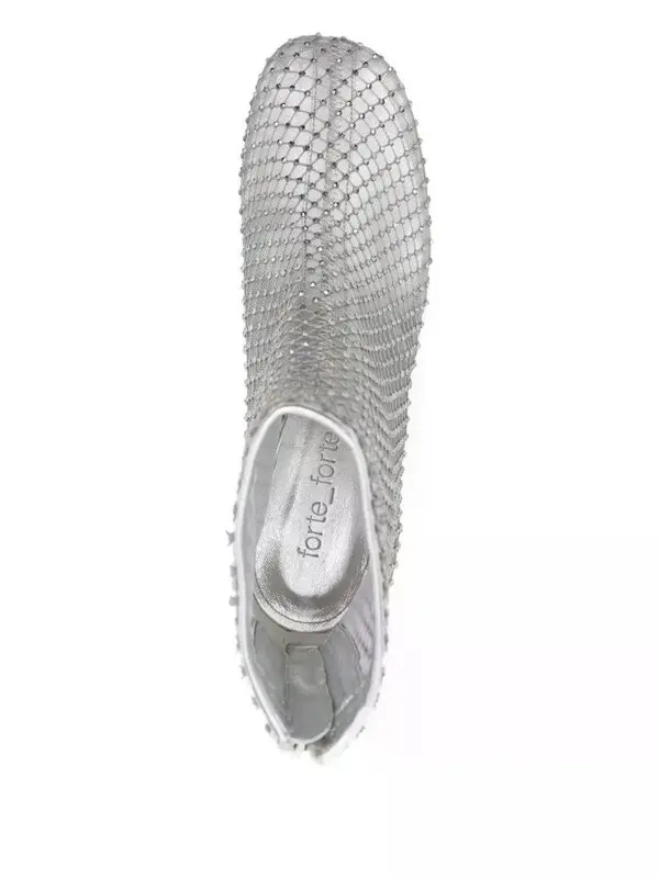 FORTE_FORTE Embellished Mesh Boots