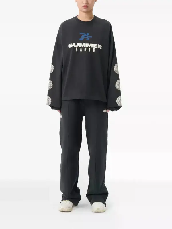 SUMMER GAMES Logo-print Long-sleeve T-shirt