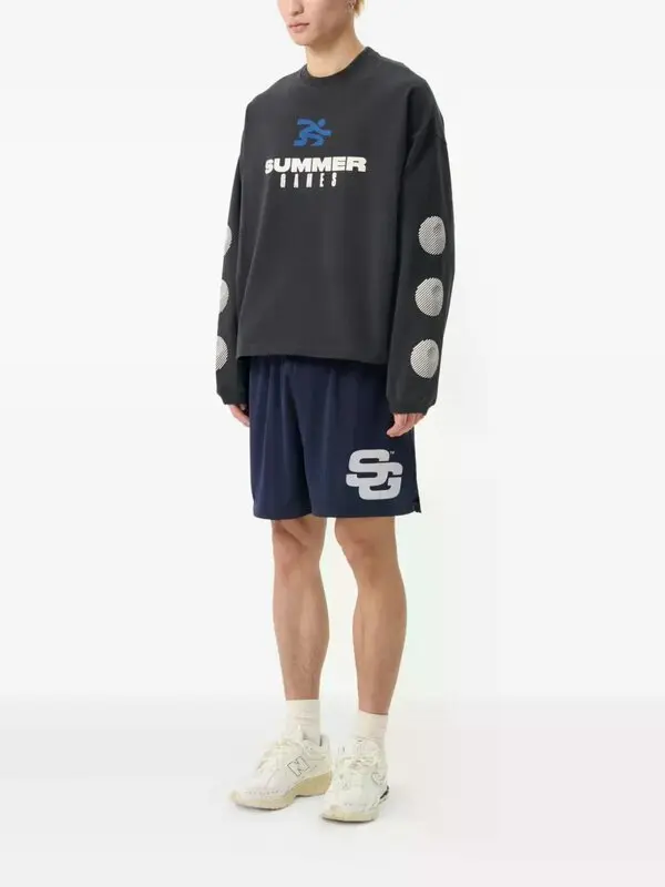SUMMER GAMES Logo-print Long-sleeve T-shirt