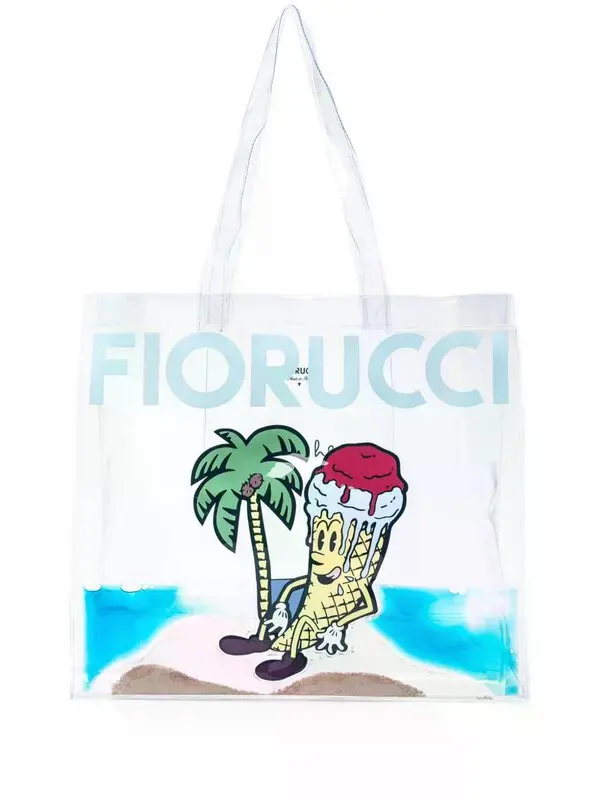Fiorucci Ice Cream Graphic Tote Bag - Neutrals