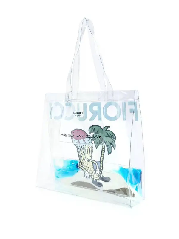 Fiorucci Ice Cream Graphic Tote Bag - Neutrals