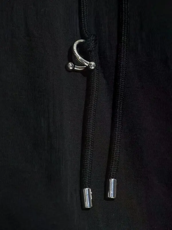 Sportmax Ring-detail Drawstring Hoodie