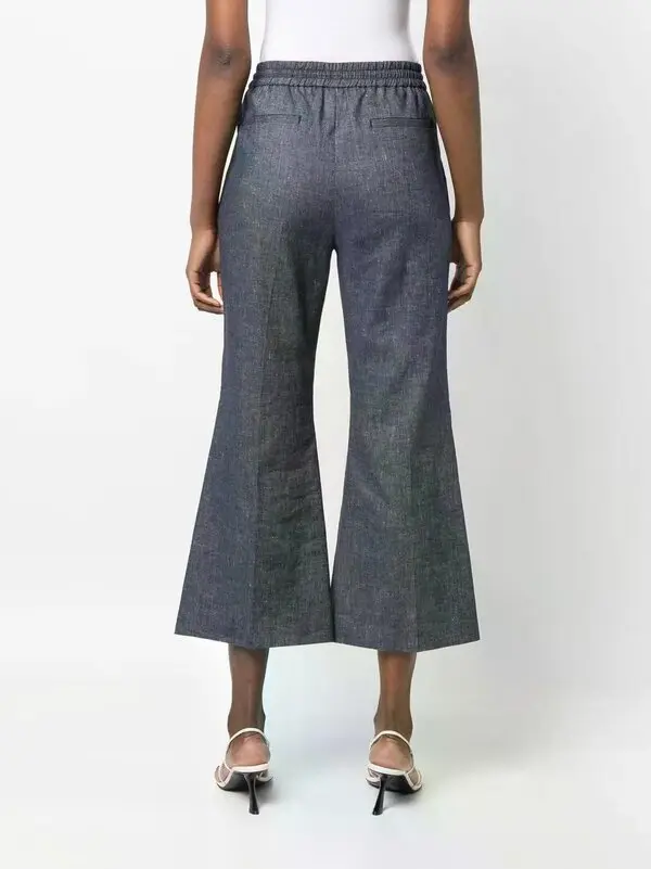 Fabiana Filippi Drawstring Flared Trousers