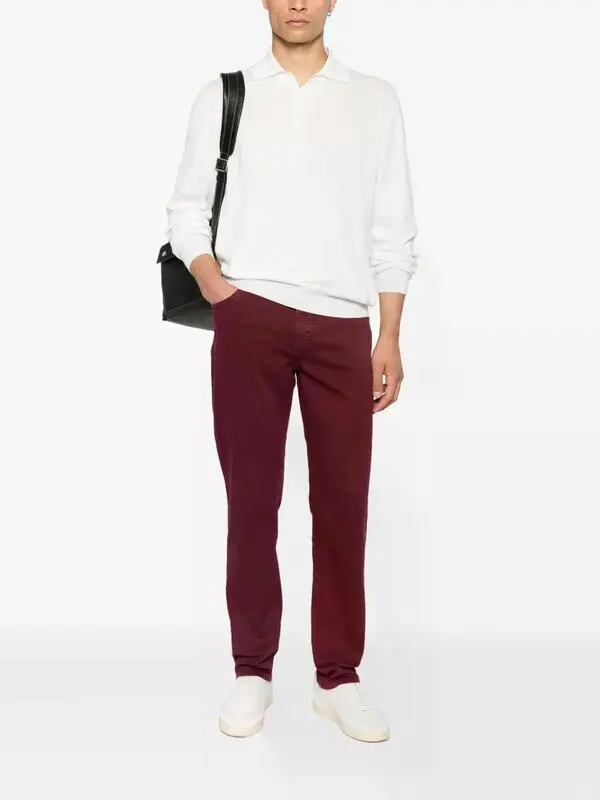 Brunello Cucinelli Embroidered Logo Jeans