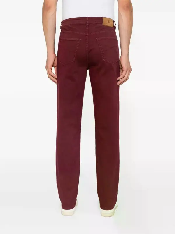 Brunello Cucinelli Embroidered Logo Jeans