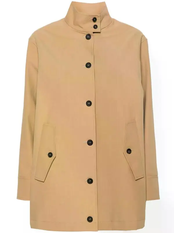 Fabiana Filippi High-neck Single-breasted Coat