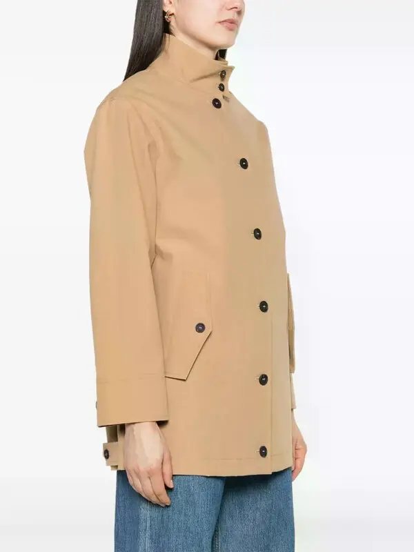 Fabiana Filippi High-neck Single-breasted Coat