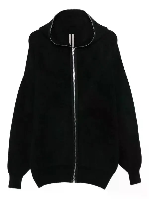 Rick Owens Hooded Zip-up Hoodie
