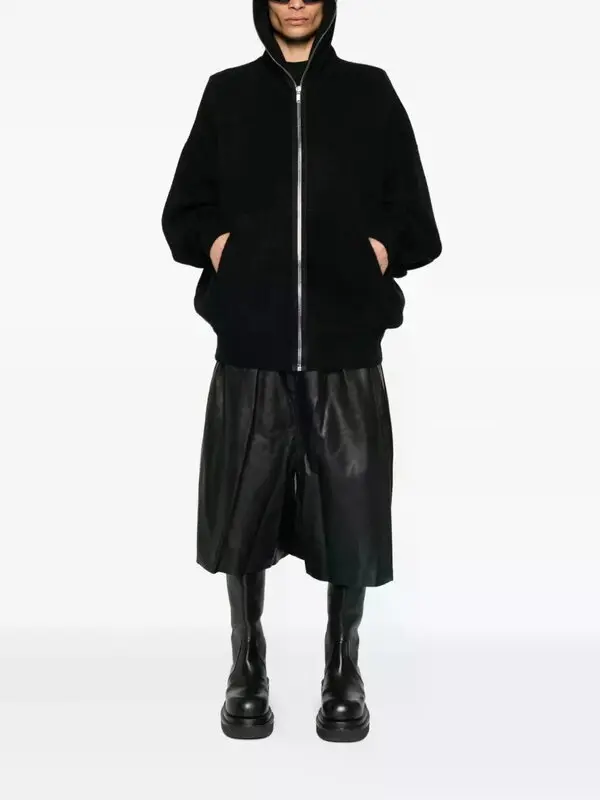 Rick Owens Hooded Zip-up Hoodie