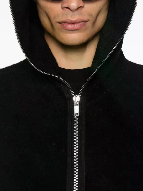 Rick Owens Hooded Zip-up Hoodie