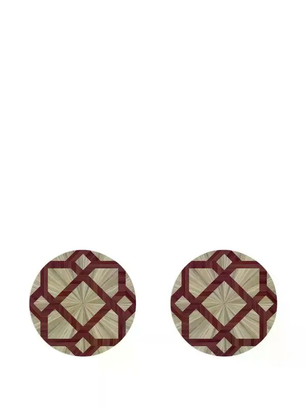HESTIALIVING Arabesque Geometric Tablemats - Neutrals