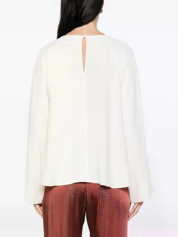 FORTE_FORTE Round-neck Blouse