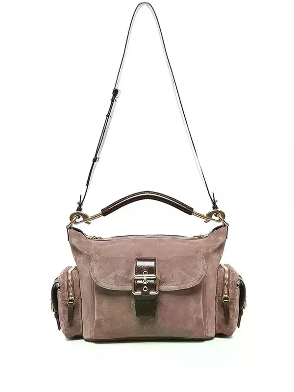 Chloé Suede Buckle Cross-body Bag - Neutrals