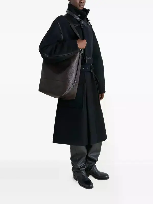 LEMAIRE Large Belted Tote Bag - Brown