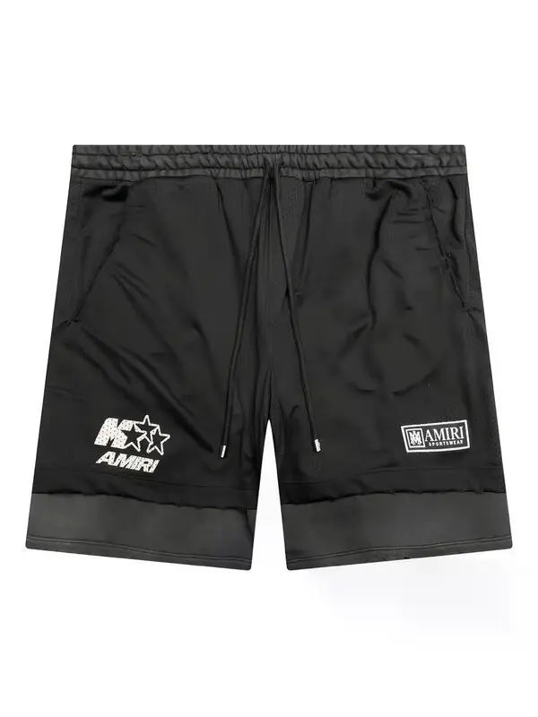 Amiri Logo-print Mesh Basketball Shorts - Black