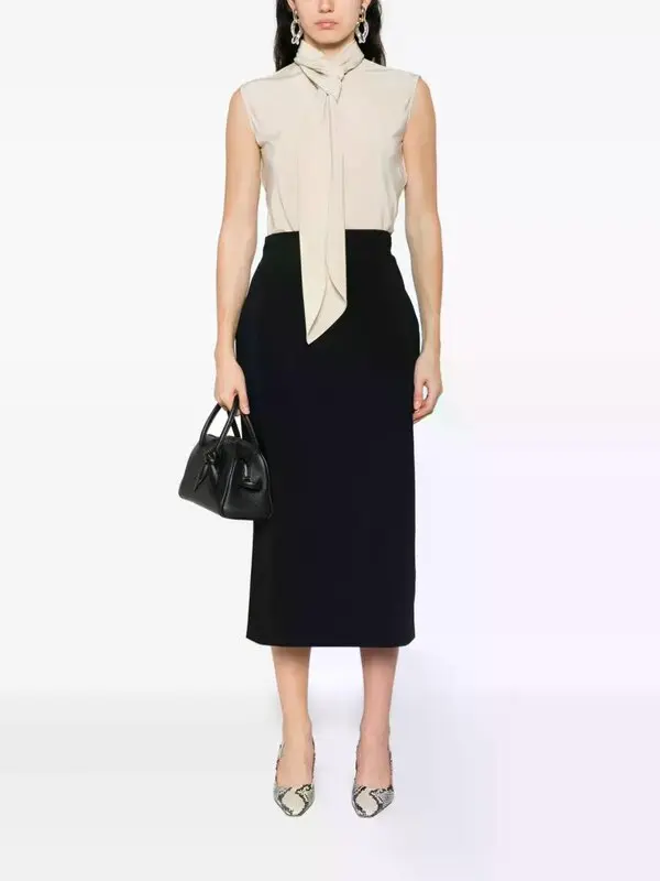 Alberta Ferretti Pencil Wool-blend Skirt