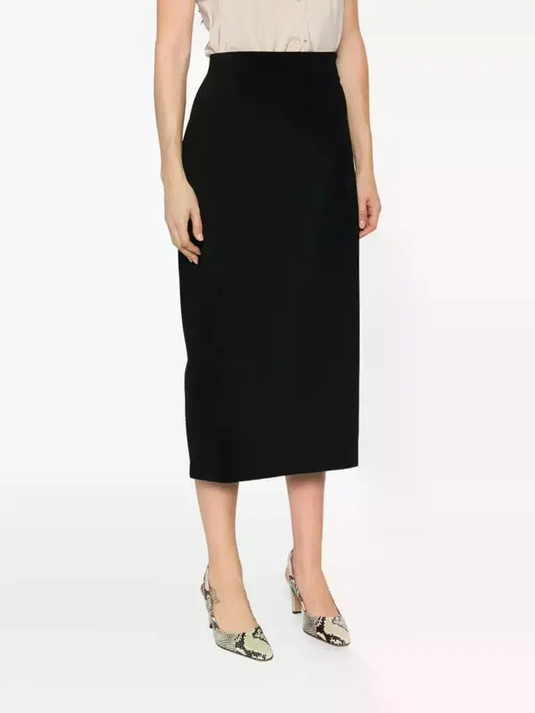 Alberta Ferretti Pencil Wool-blend Skirt