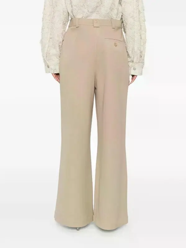 Patrizia Pepe Pleated Wide-leg Trousers