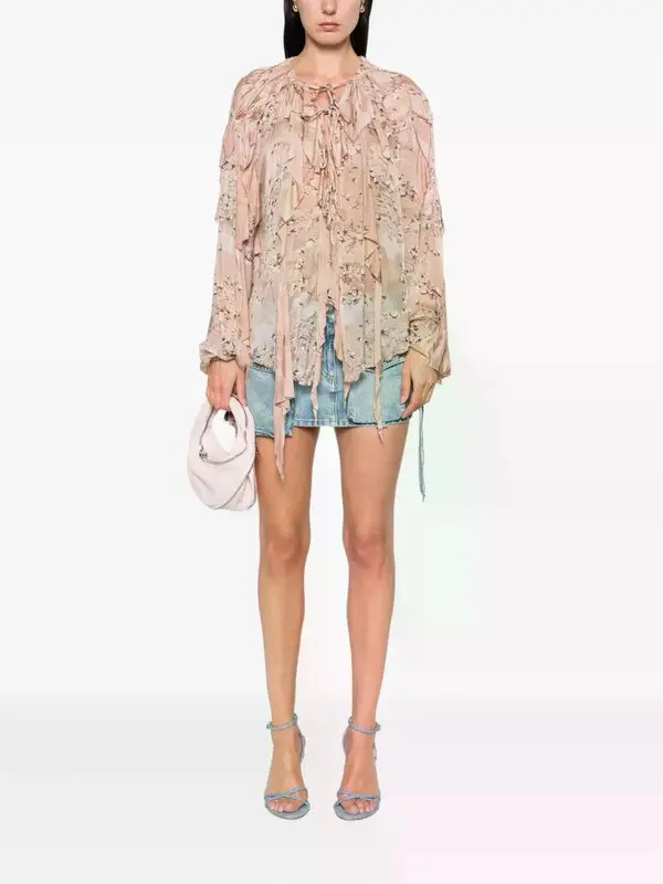 DIESEL® Printed Blouse - Brown
