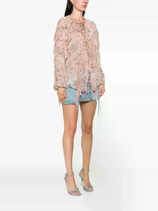 DIESEL® Printed Blouse - Brown