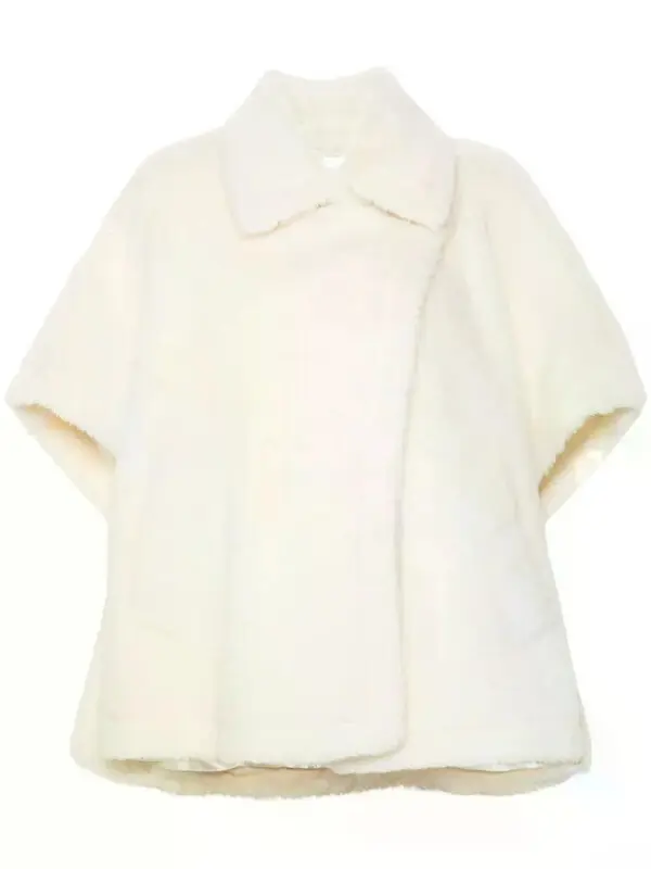 Max Mara Tebe Fleece Wool-blend Cape