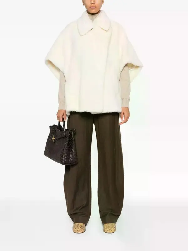 Max Mara Tebe Fleece Wool-blend Cape