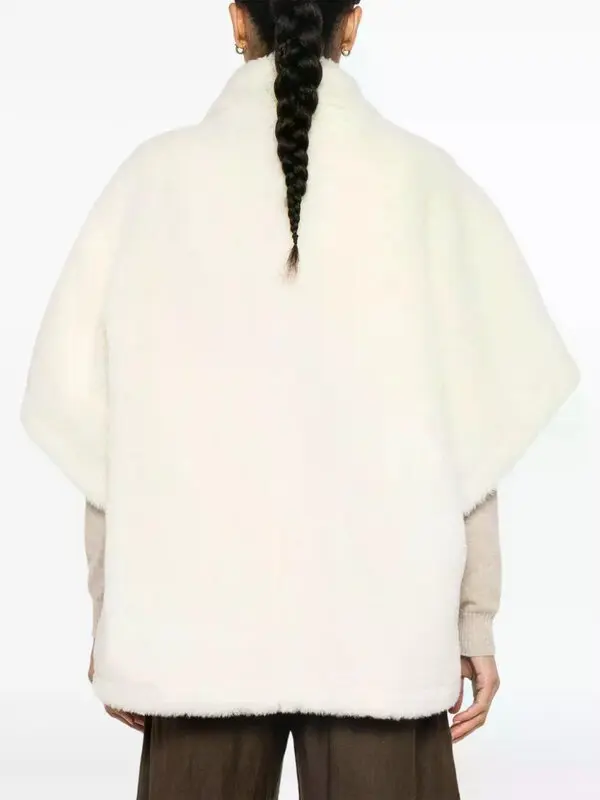 Max Mara Tebe Fleece Wool-blend Cape