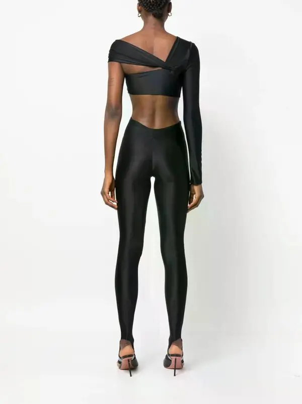 Gcds Logo-chain One-shoulder Jumpsuit