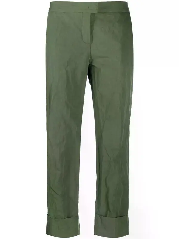 Fabiana Filippi Concealed Front-fastening Trousers - Green