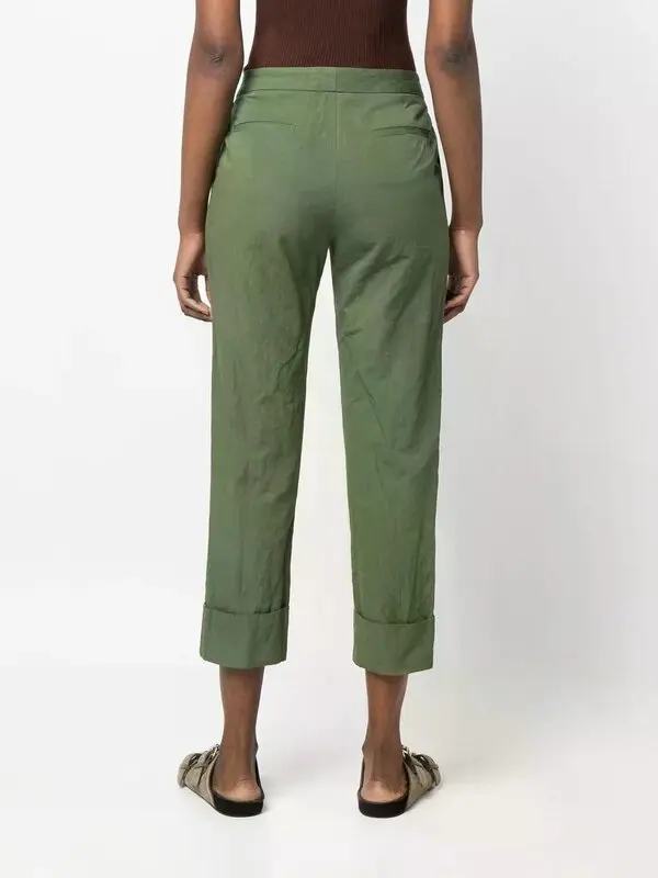 Fabiana Filippi Concealed Front-fastening Trousers - Green