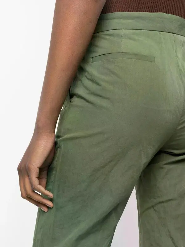 Fabiana Filippi Concealed Front-fastening Trousers - Green