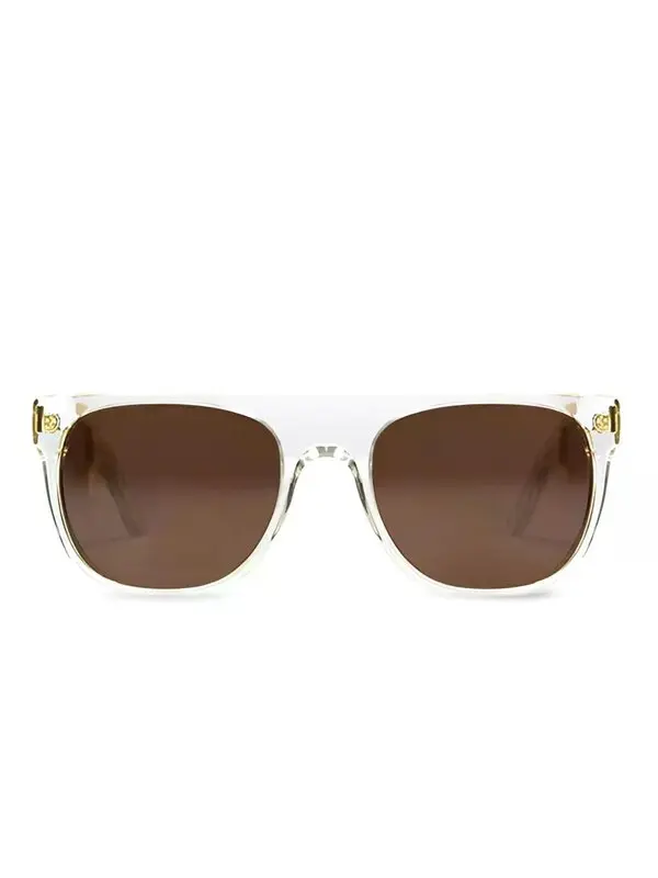 RETROSUPERFUTURE Flat-top Sunglasses With Gold-tone Details - White