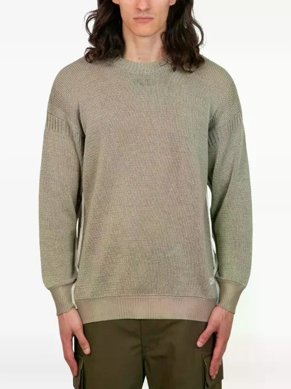 Comme Des Garçons Crew Neck Sweater With Logo Embroidery