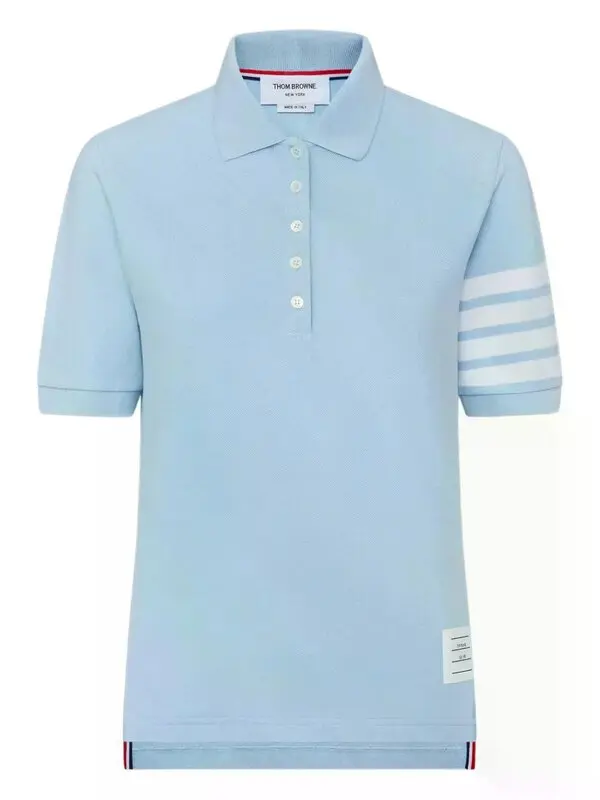 Thom Browne 4-bar Sleeve Polo Top