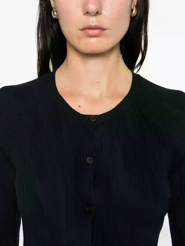 Max Mara Ribbed Buttoned Cardigan