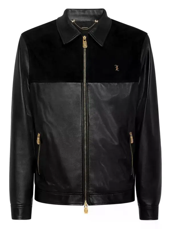BILLIONAIRE Leather Bomber Jacket