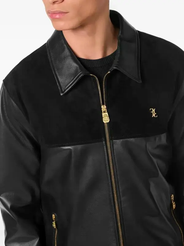 BILLIONAIRE Leather Bomber Jacket