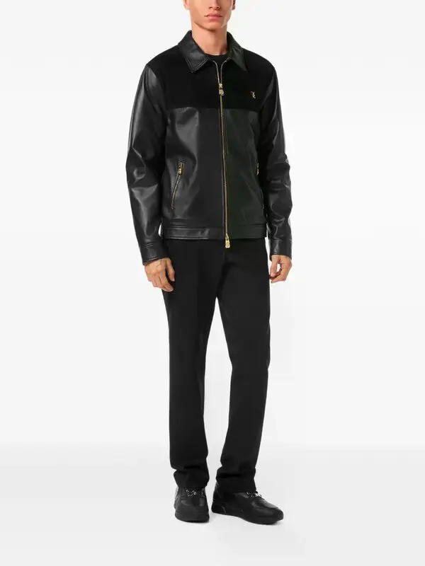 BILLIONAIRE Leather Bomber Jacket