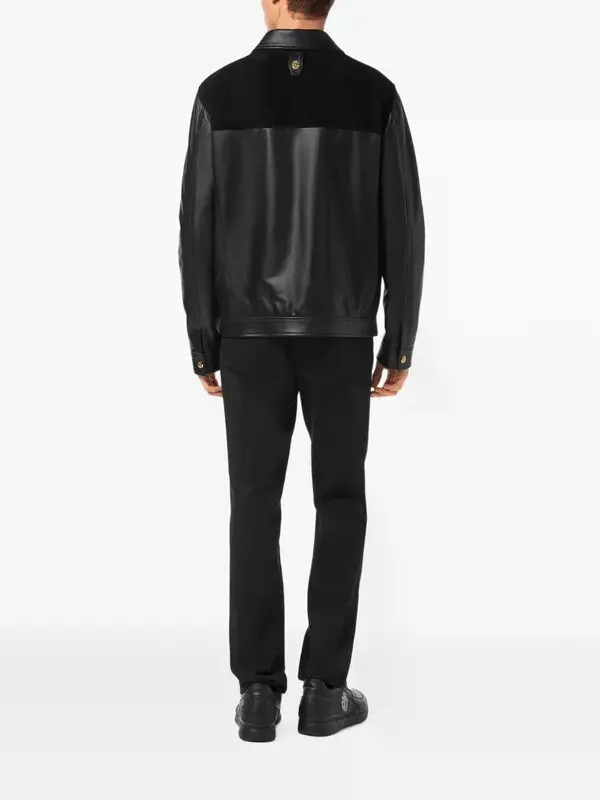 BILLIONAIRE Leather Bomber Jacket