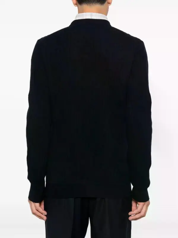 Brioni Ribbed Wool-cashmere Blend Sweater