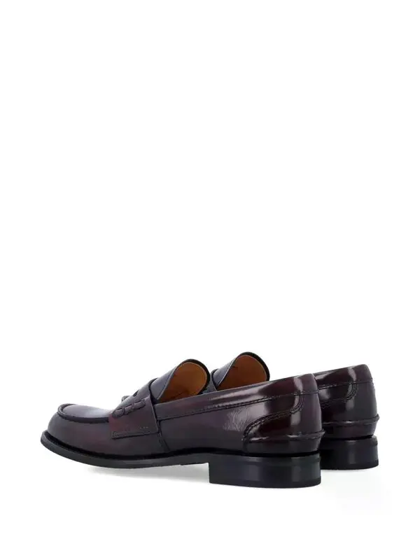 Church's Pembrey Leather Loafers - Red